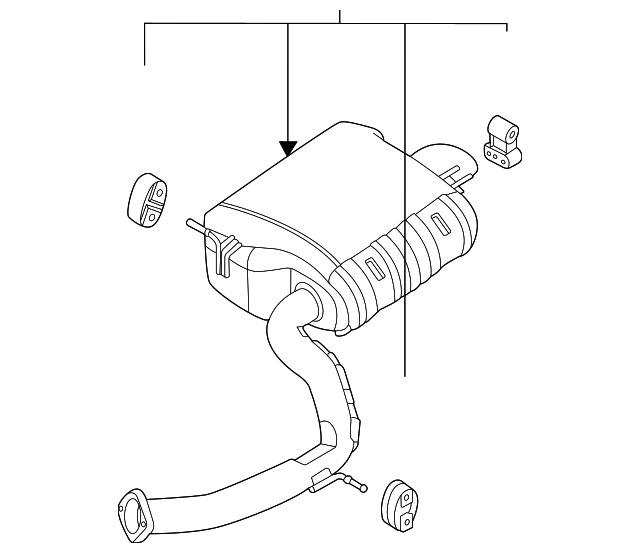 28710-R5400 - Rear Muffler 2021-2023 Kia Sorento | Kia.Parts Store