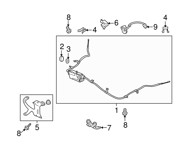 2010-2014 Subaru Actuator Assembly Clip 26042AA030 | Subaru Online Parts