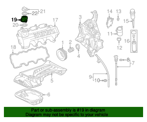 112-010-01-64 - Engine Oil Filler Tube 2001-2020 Mercedes-Benz ...