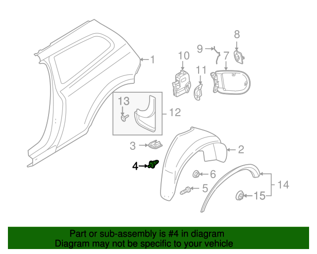 30698669 - Fender Liner Retainer Clip 2008-2013 Volvo C30 | Volvo Cars ...