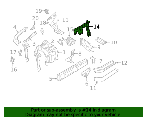 41007933507 - 2019-2022 BMW Support Bracket (41-00-7-933-507) | BMW of ...