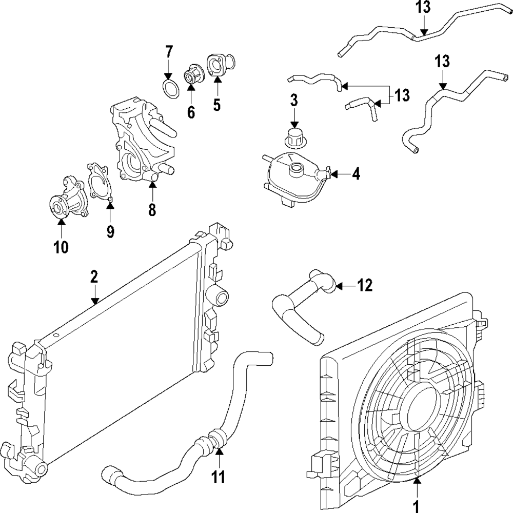 14055-5RA0B - Engine Coolant Hose - 2018-2025 Nissan | Nissan OEM Parts ...