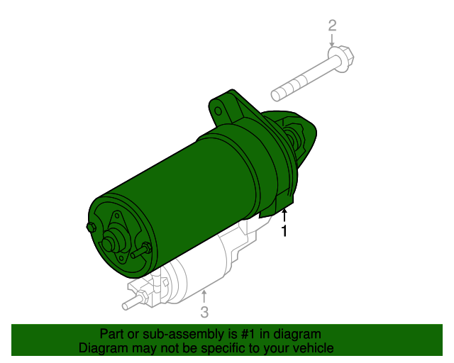 2012-2018 BMW Starter Motor 12-41-8-612-576 | BMWPartsDirect.com