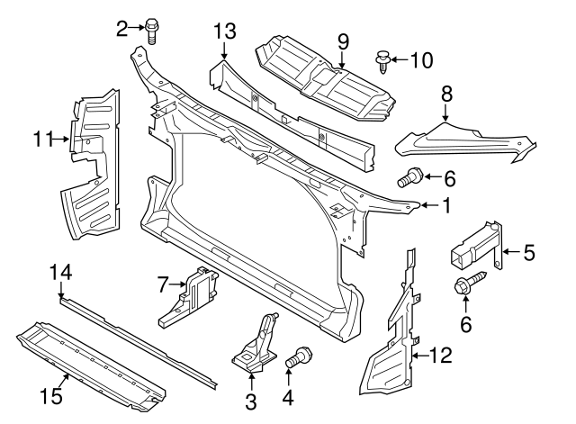 2013-2018 Audi Mount Plate 4G0-805-202-B | European OEM Parts Direct