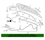 2012-2025 GM Hood Prop Rod Retainer 95073074 GM | GMPartsDirect.com