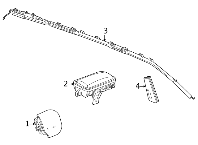 2021-2022 Cadillac Jet Black Steering Wheel Airbag 84823455 ...