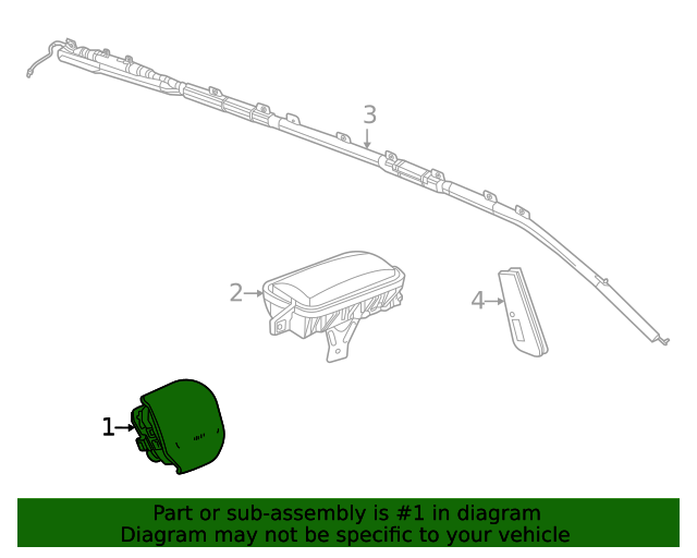 2021-2024 Cadillac Gideon Steering Wheel Airbag 84823456 GM ...