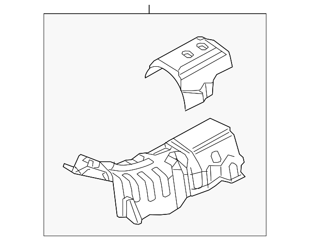 2013-2015 Mazda CX-5 Center Shield KD53-56-410A | TascaParts.com