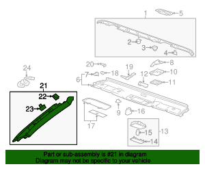 2011-2015 Chevrolet Camaro Windshield Pillar Trim 23115749 ...
