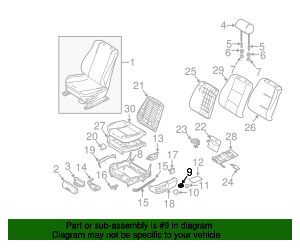 1997-2003 BMW Switch seat adjusting front left 61-31-6-910-717 ...