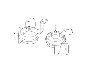 61335a74fb8 - 2012-2021 BMW High Note Horn (61-33-5-A74-FB8) | BMW of ...