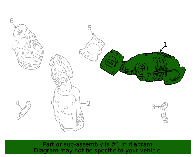 17140-0P350 - Exhaust Manifold - 2020 Toyota Highlander | OEM Genuine ...