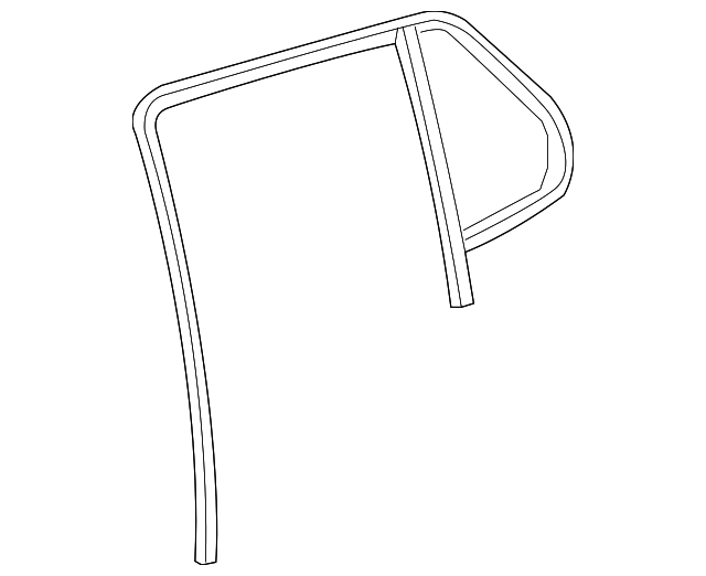 94533827 - Driver Side Rear Door Window Weatherstrip 2013-2022 Buick ...
