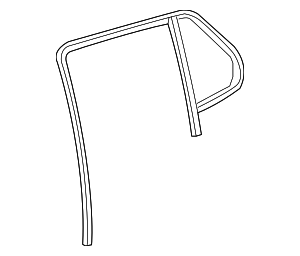94533827 - Driver Side Rear Door Window Weatherstrip 2013-2022 Buick ...