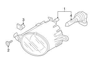N-105-297-01 - Fog Lamp Bulb 1996-2020 Audi | Audi OEM Parts