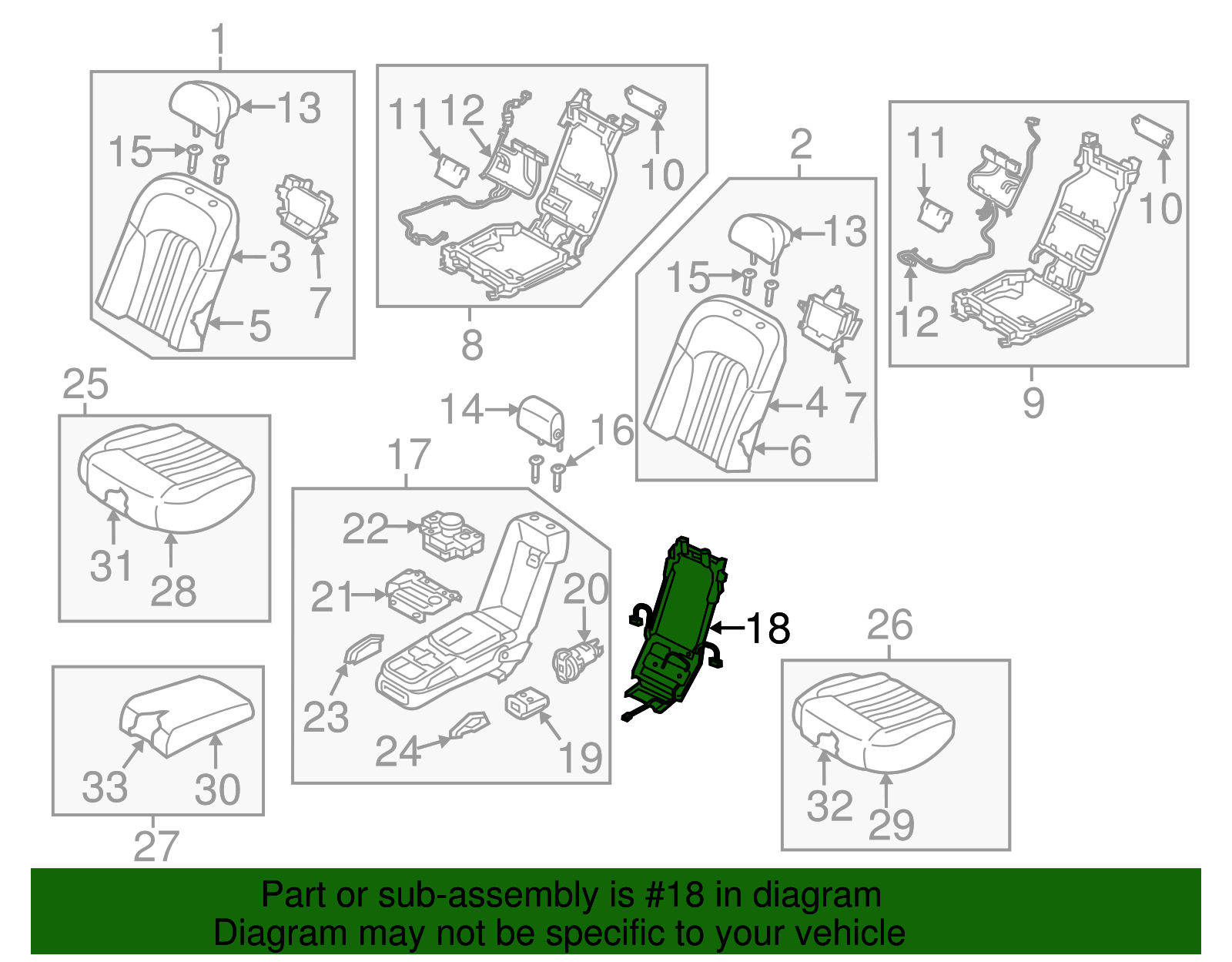 89911-D2500 - High-Quality Seat Frame for 2017-2021 Genesis G90 ...