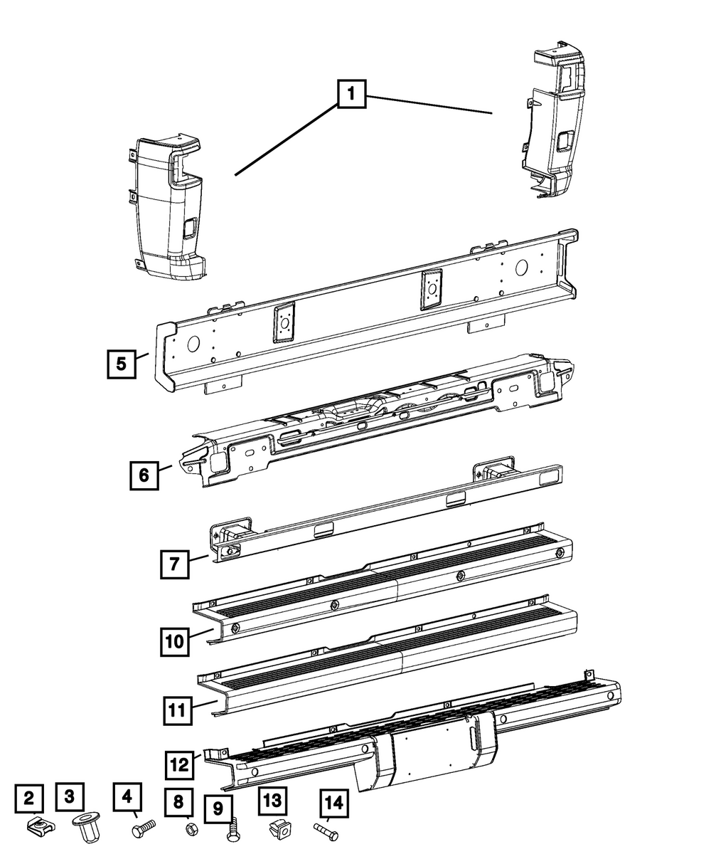 5MA20JXWAA - Rear Fascia 2019-2025 Ram | Big 3 Auto Parts
