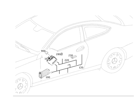 Door Wiring Harness and Door Control Unit for 2013 Mercedes-Benz C 63 ...