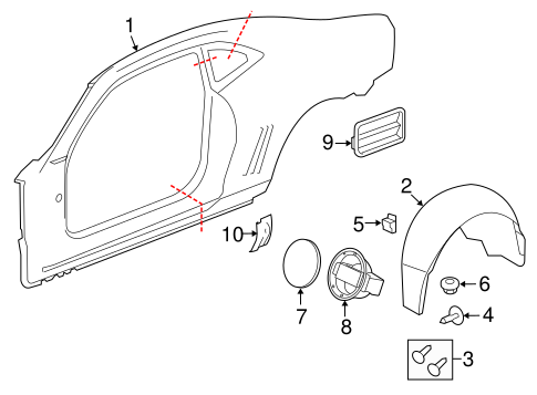 Quarter Panel & Components for 2015 Chevrolet Camaro | GMPartsDirect.com