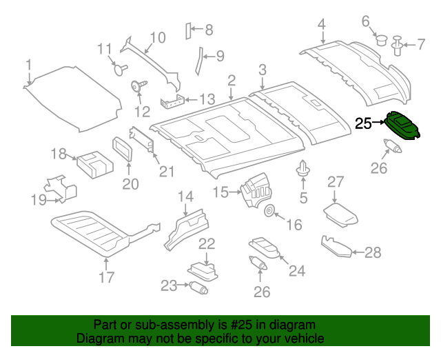 906-820-08-01 - Cargo Lamp 2010-2018 Mercedes-Benz | Mercedes-Benz USA ...