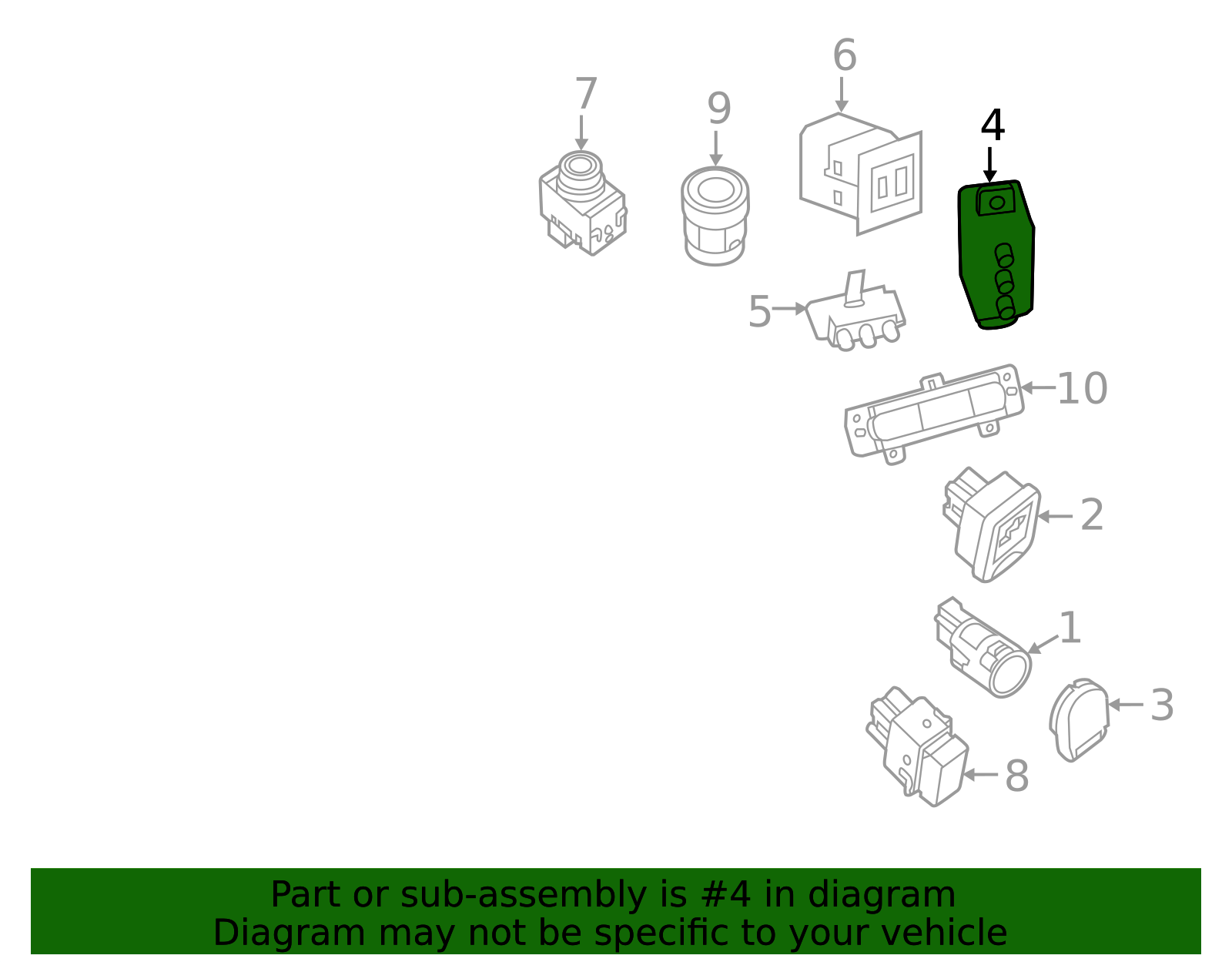 284H3-4GA0B - USB Port 2017-2020 Nissan Pathfinder | Nissan Parts ...
