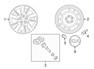 52910-D5530 - Wheel, Alloy 2019-2020 Kia Optima | Kia.Parts Store