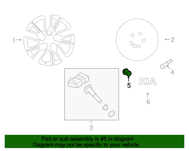 2004-2020 Kia Wheel Nut 52950-14140 | TascaParts.com