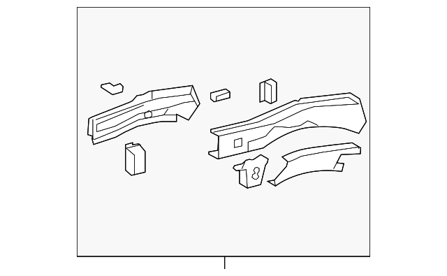 2001-2013 Toyota Highlander Rail Assembly 57027-0E906 | Toyota Parts Center