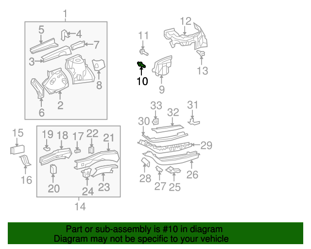 90467-08180 - Seal Clip - 2002-2015 Toyota | OEM Genuine Toyota Parts