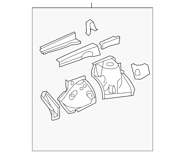 Toyota 2008-2013 Toyota Highlander Apron Assembly 53701-0E040 | Toyota ...