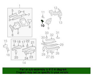 2002-2015 Toyota Seal Clip 90467-08180 | Toyota Parts Center