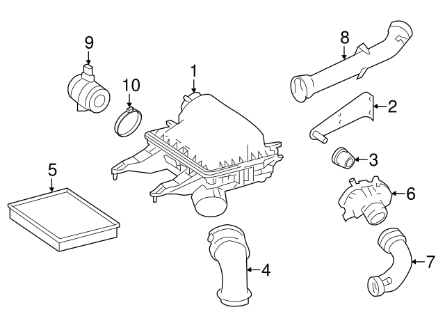 2007-2009 Dodge Air Hose 68034120AA | TascaParts.com
