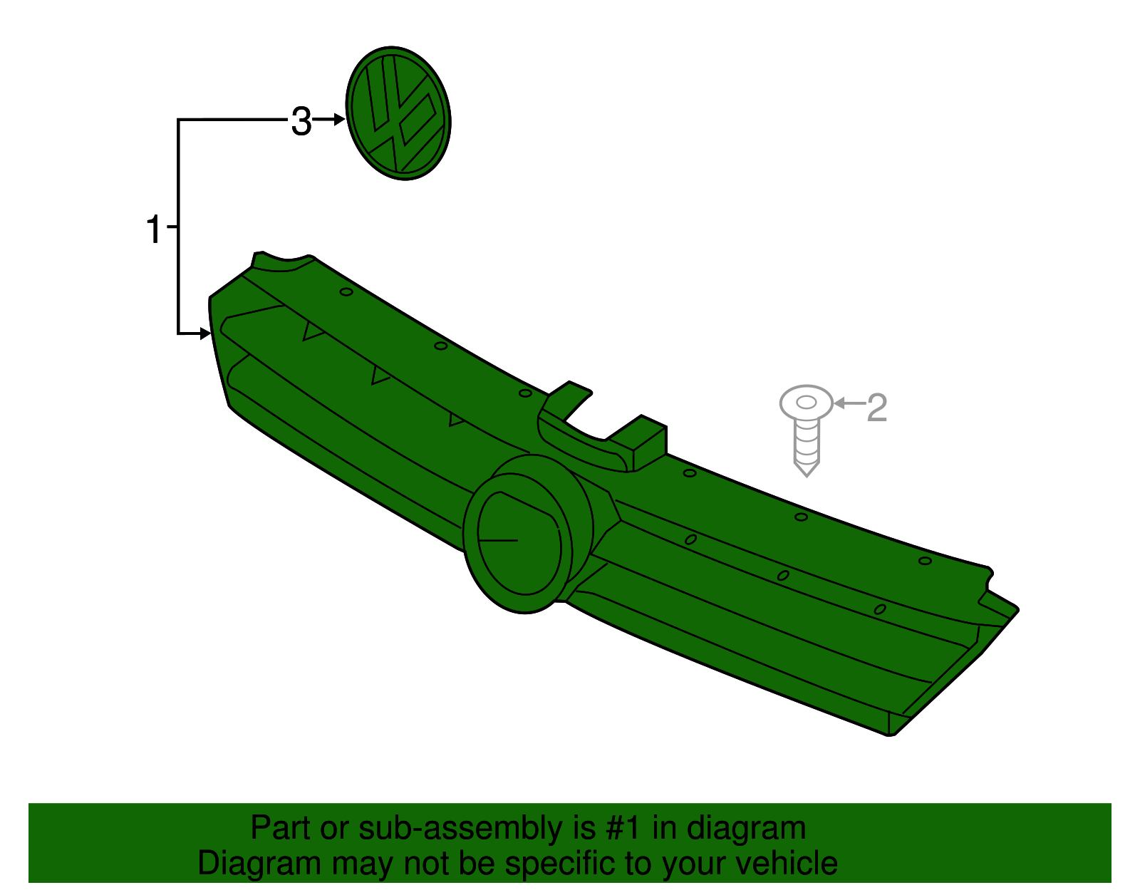 5G0-853-651-G-ZLL - OEM NEW 2015-2017 VW Volkswagen Golf SEL ...