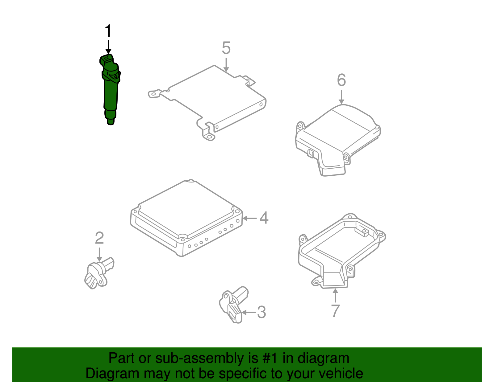 2002-2006 Nissan Sentra Ignition Coil 22448-6N015 | Kline Nissan