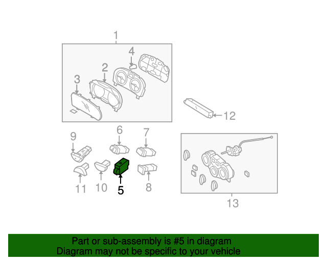 94950-1E050-WK - Dimmer Switch - 2010 2011 Hyundai Accent | World OEM ...