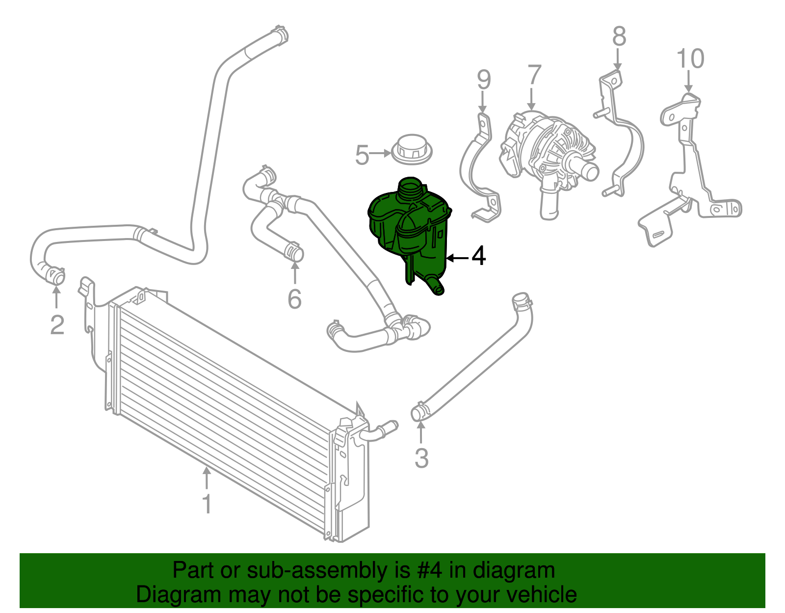 BR3Z-8A080-C - Reservoir 2011-2014 Ford Mustang | AutoNation Parts