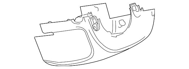 2011-2017 Buick Regal Jet Black Instrument Panel Steering Column Lower ...