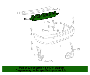 2002-2005 Lexus IS300 Bumper Impact Absorber 52615-53040 ...