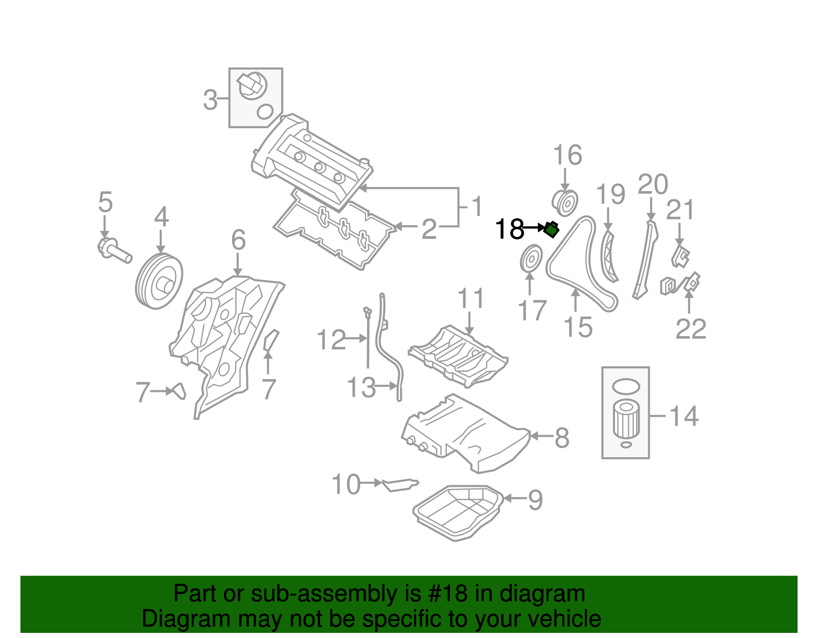 Hyundai - 24420-3C100 - Tensioner Guide - 2006-2012 Hyundai | OEM ...