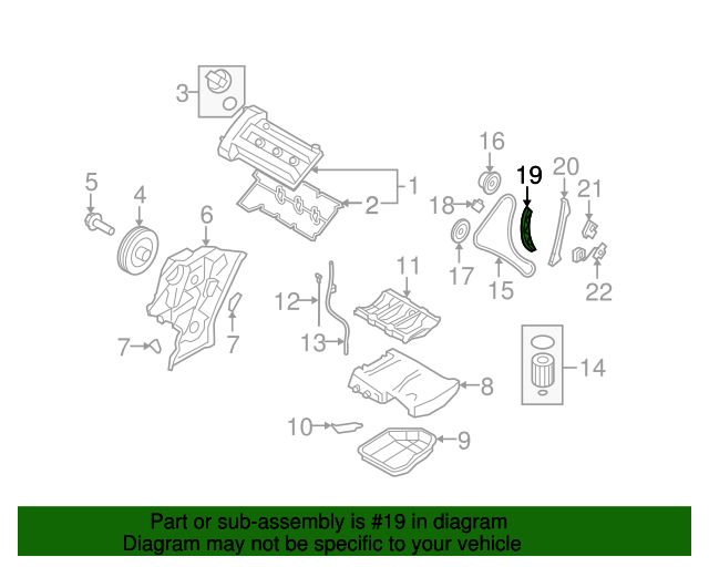 24820-3C100 - Engine Timing Chain Tensioner 2006-2012 Hyundai ...