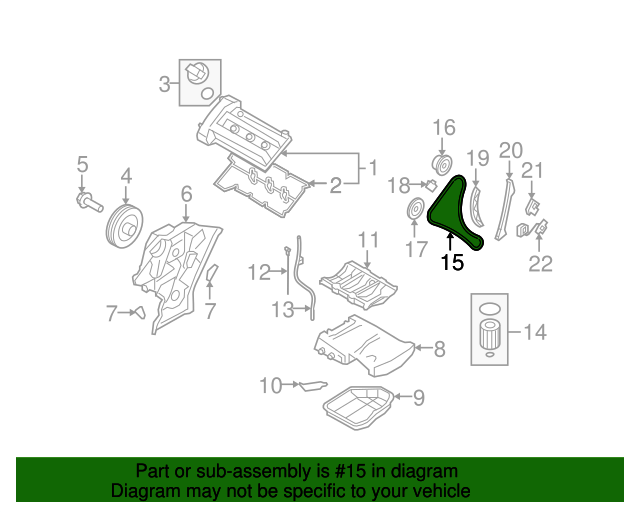 2006-2012 Hyundai Timing Chain 24312-3C100 | OEM Parts Online