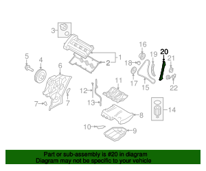 Genuine Tensioner Guide for 2006-2012 Hyundai | Part# 24810-3C200 ...
