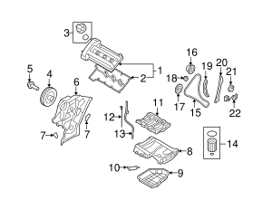 Hyundai - 24471-3C100 - Chain Guide - 2006-2014 Hyundai | OEM Hyundai ...