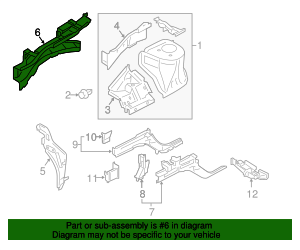 2015-2017 Nissan Juke Upper Rail - Driver's Side (LH) F4181-3YMMA ...