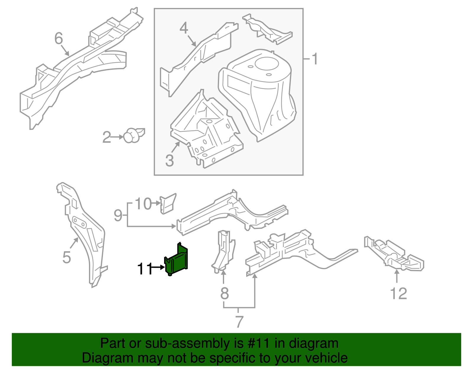 2015-2017 Nissan Juke Side Reinforced 75114-3YW0A | Nissan Parts Central