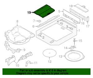 2013-2022 Land Rover Range Rover Package Tray LR069148 | OEM Parts Online