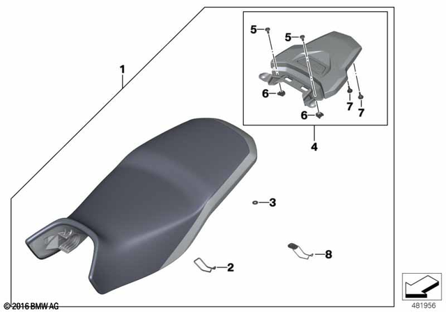 77348404277 - Rallye Seat with Racing Red/ Racing Blue Stripes, Low ...