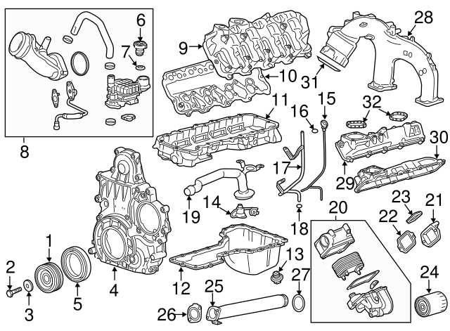 12665248 - Fuel Injection Throttle Body Mounting Gasket 2017-2022 GM ...