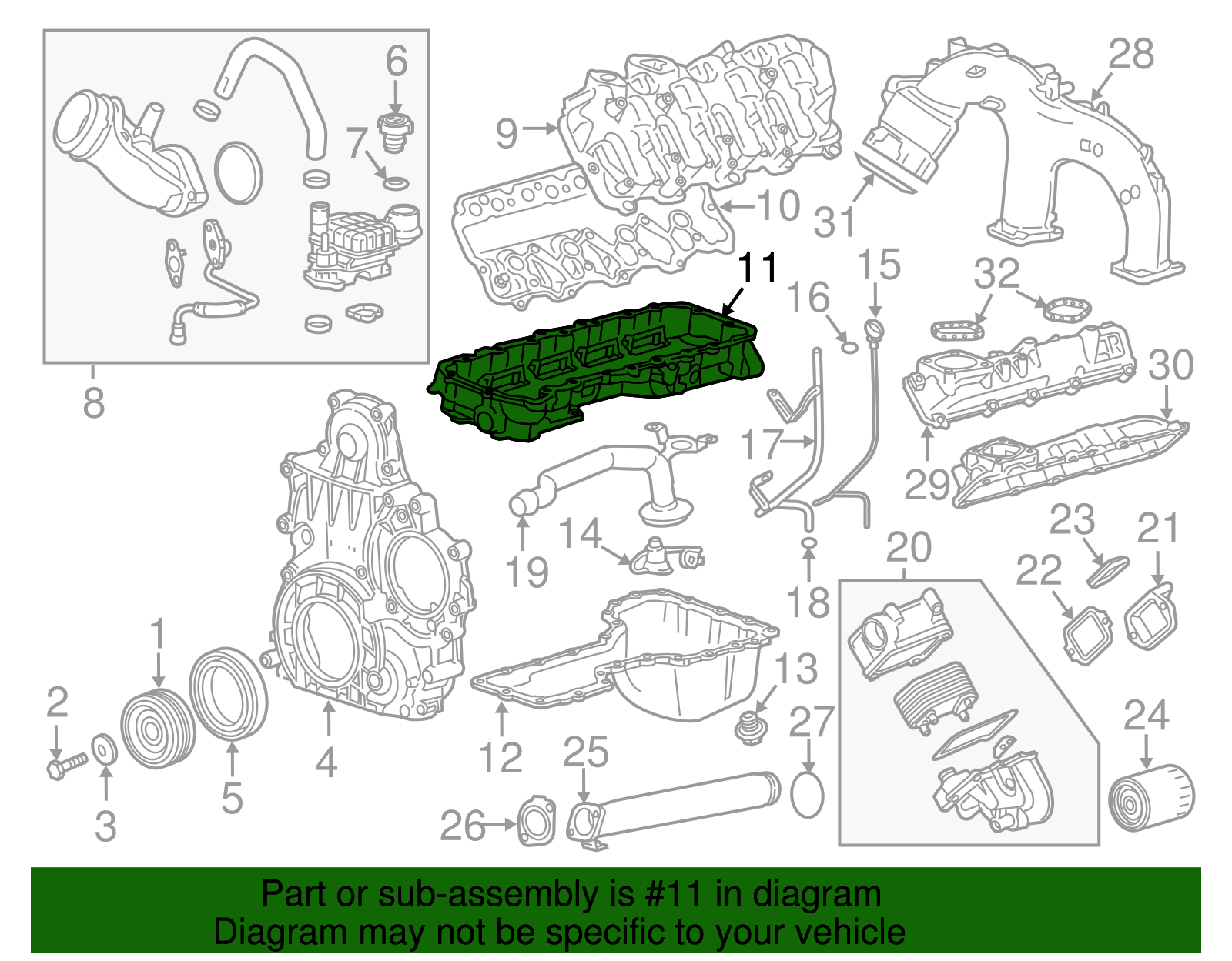 2017-2019 GM Oil Pan 12692968 | Courtesy Parts