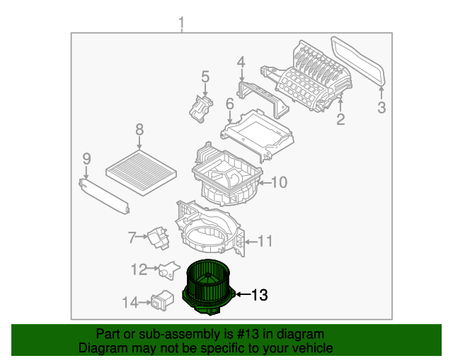 97113-2P000 - Blower Motor 2011-2022 Kia Sportage | Kia.Parts Store